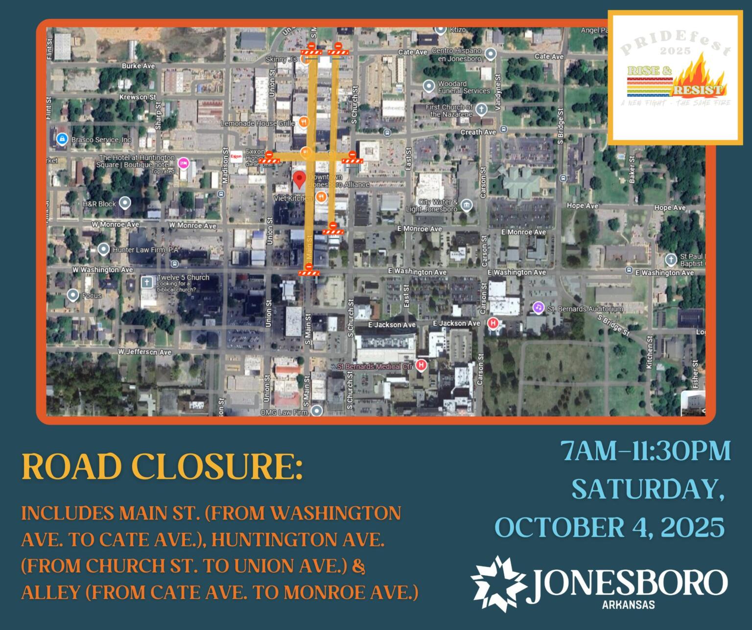 Road closures planned in downtown Jonesboro - Jonesboro Right Now